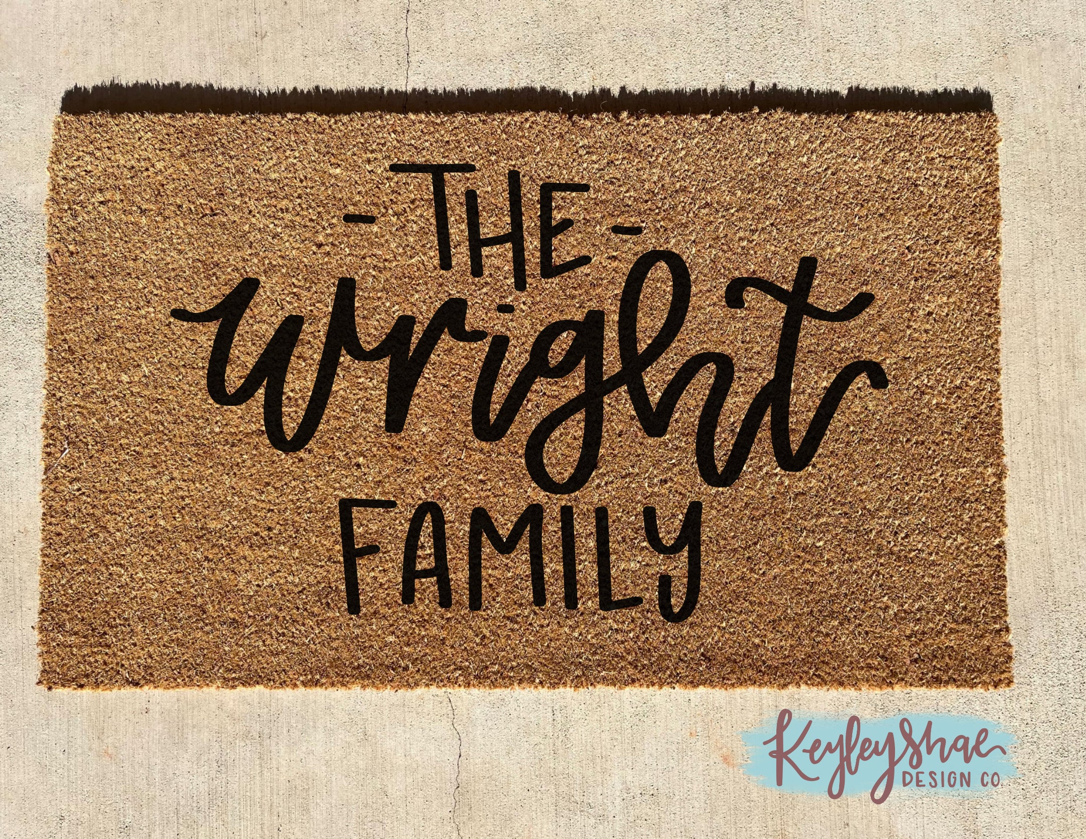 Soild - Paw Print - Leaves - Personalized Door Mat – Keyley Shae Design Co