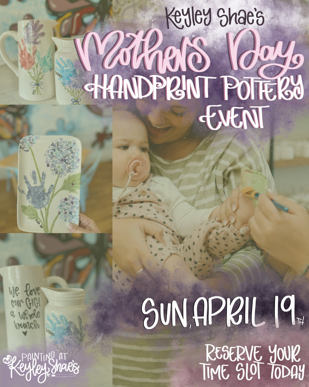 Mothers Day Handprint Pottery Event - Sunday, April 19th @ 2-5pm ...