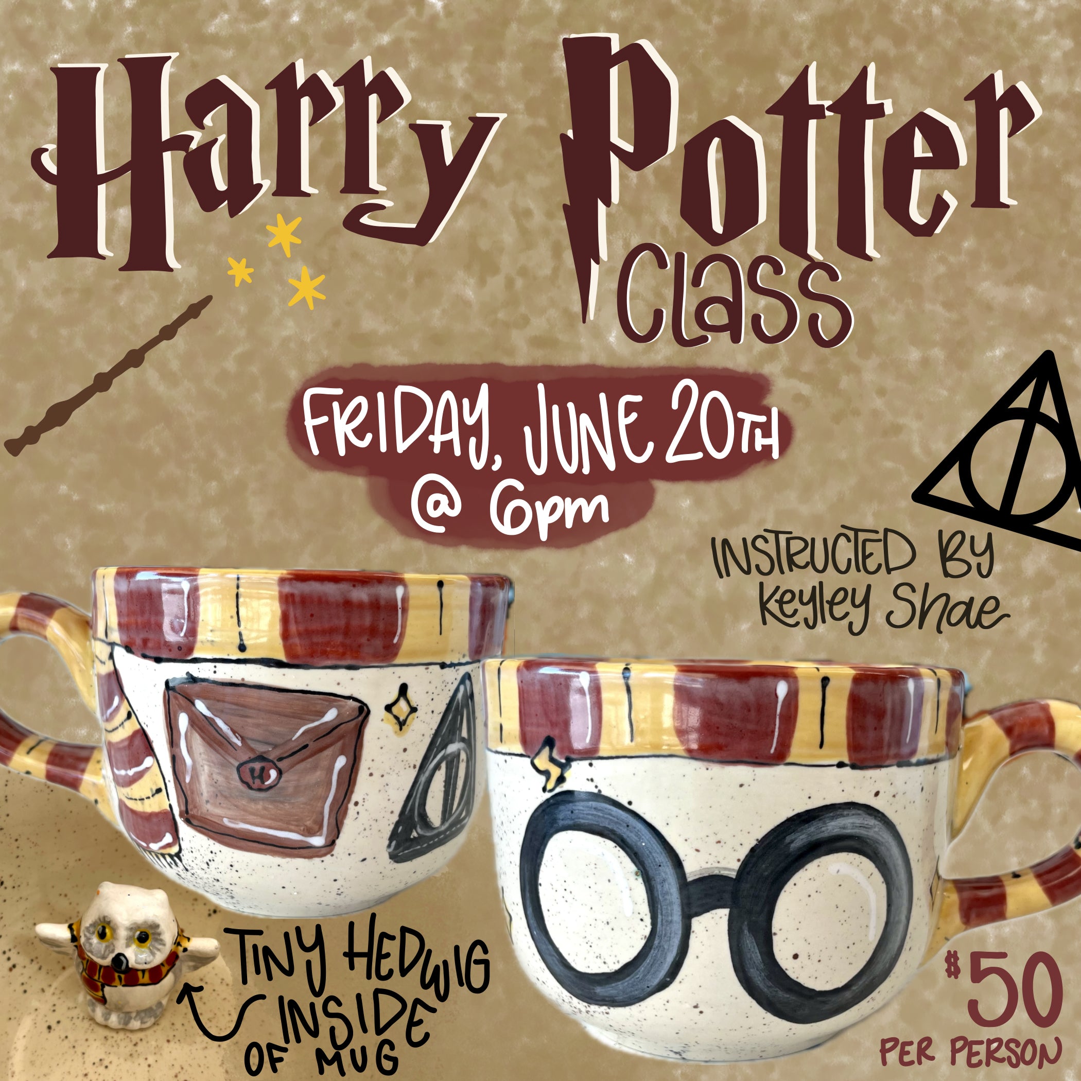 Harry Potter Mug Class - June 20th @6pm – Keyley Shae Design Co