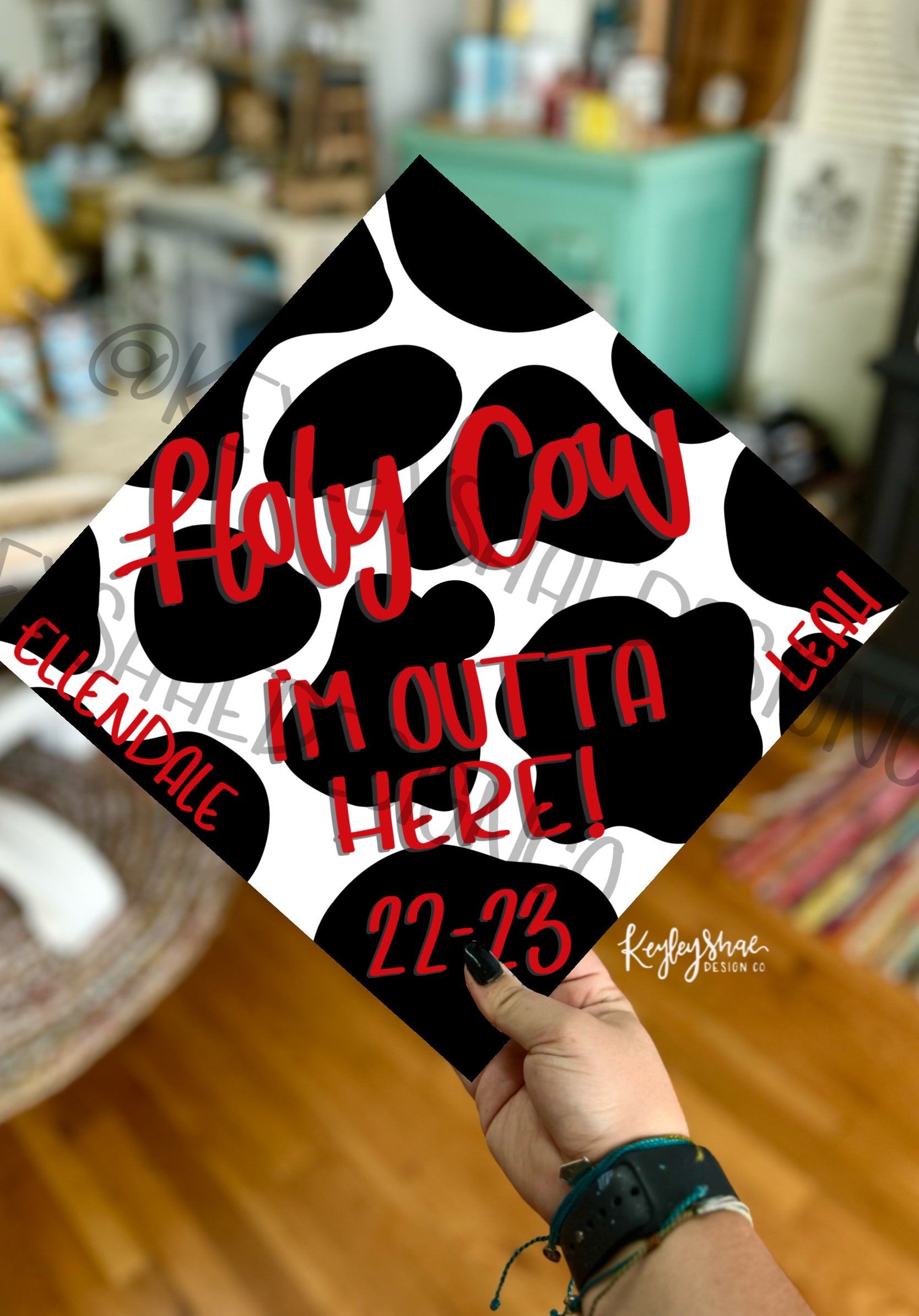 Holy Cow Graduation Topper – Keyley Shae Design Co
