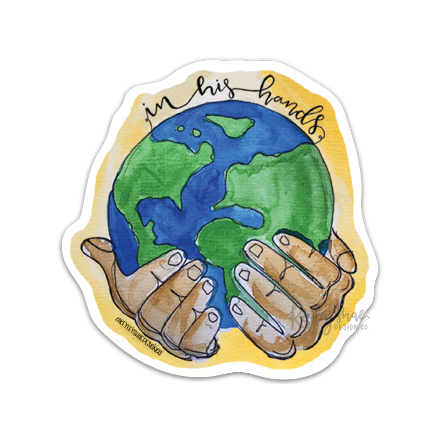 In His Hands - Waterproof Sticker – Keyley Shae Design Co