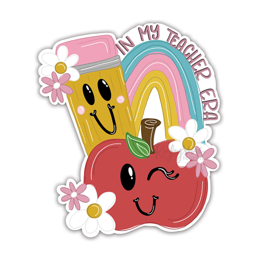 In My Teacher Era - Waterproof Sticker – Keyley Shae Design Co